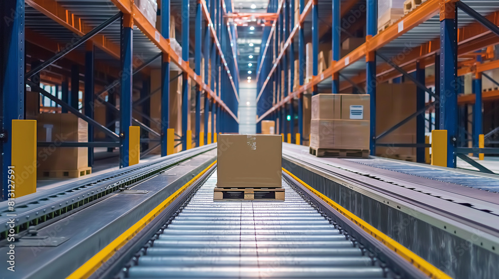 Automated storage and retrieval system (ASRS) in a warehouse Stock ...