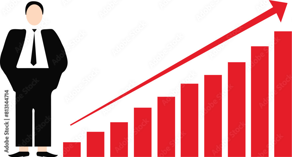 business growth, business growth trend, forecasting concept, marketing ...