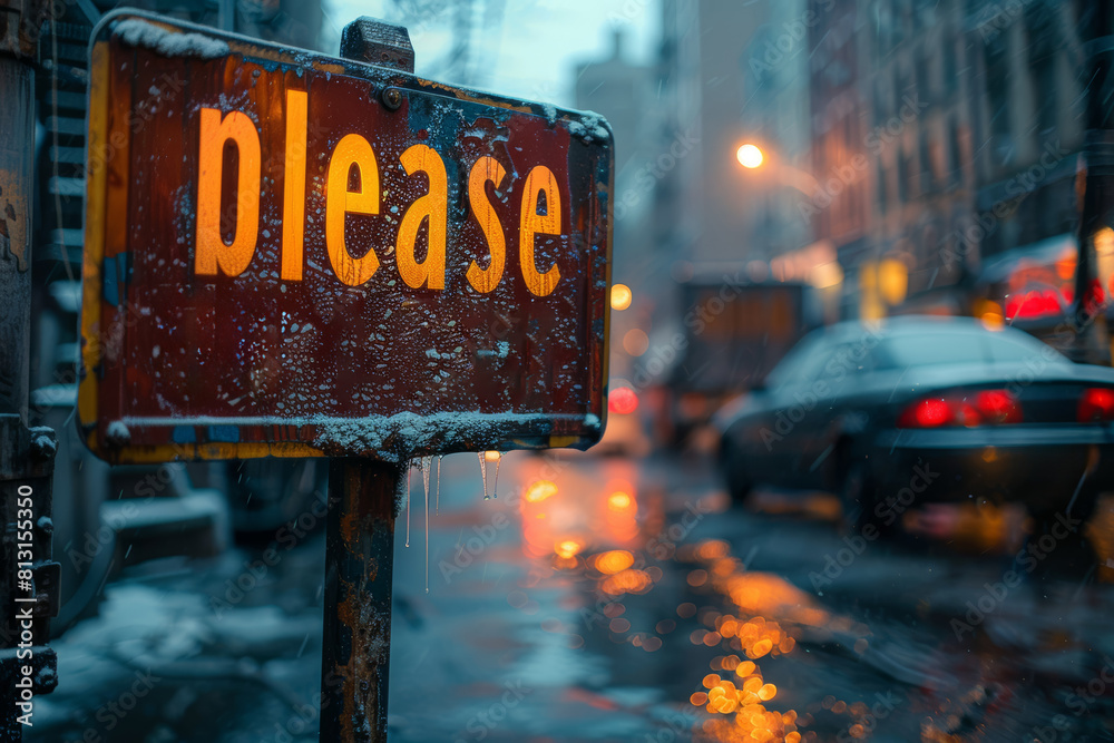 Using "please" when making a request, demonstrating politeness and ...