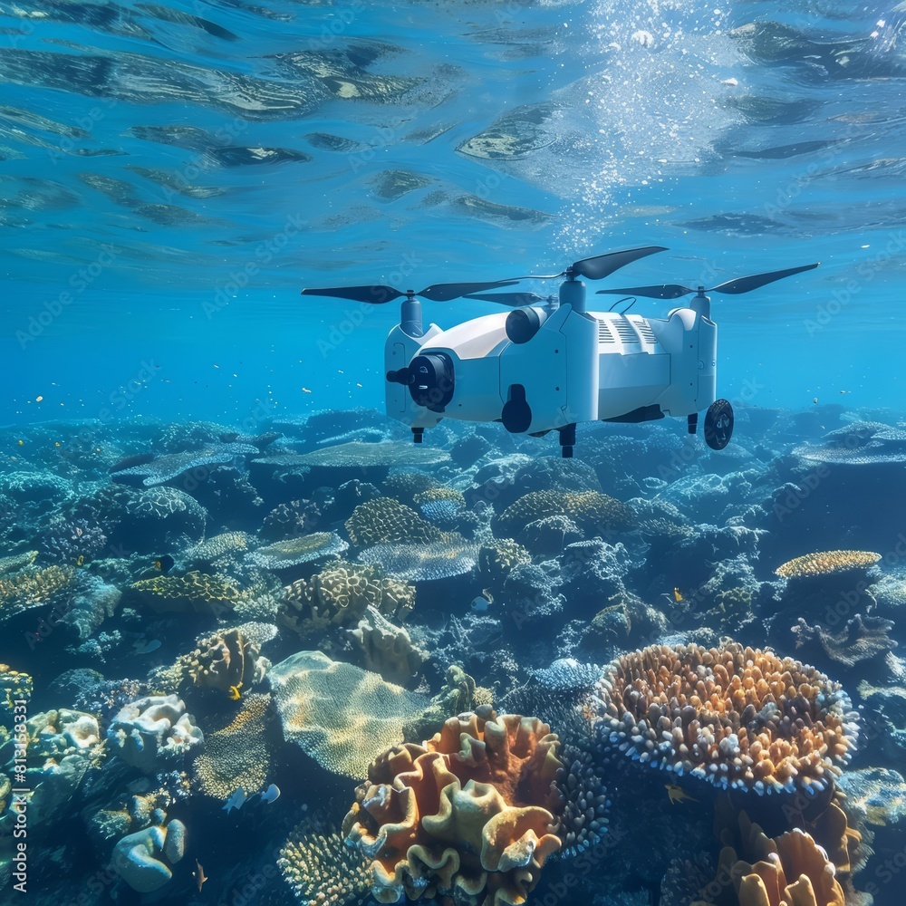 Underwater drones plant coral reefs in the ocean, combining robotics ...