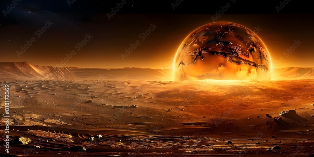 Highresolution spherical panorama of Mars for 3D rendering in ...