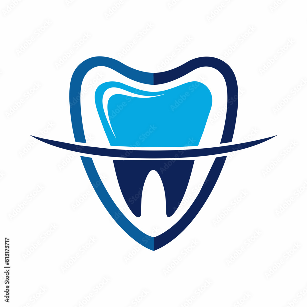 Create a high-resolution vector art illustration of a strong teeth ...