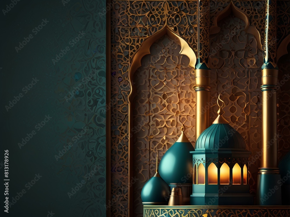 islamic background design creative concept of islamic celebration eid ...