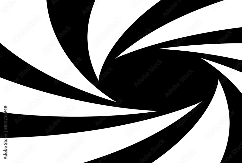 James rifled gun barrel grooves. Horizontal background, vector pattern ...