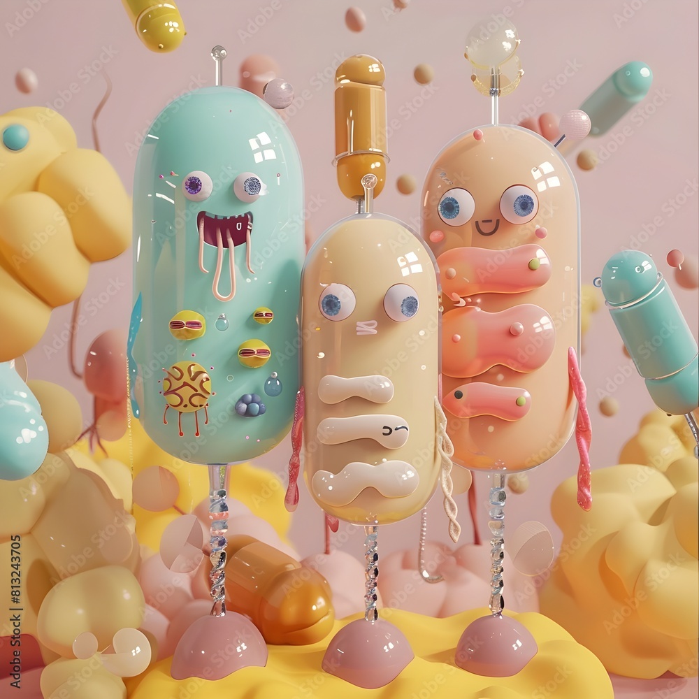 Surreal Candy Colored Creatures Showcase Emotional Stability Effects ...