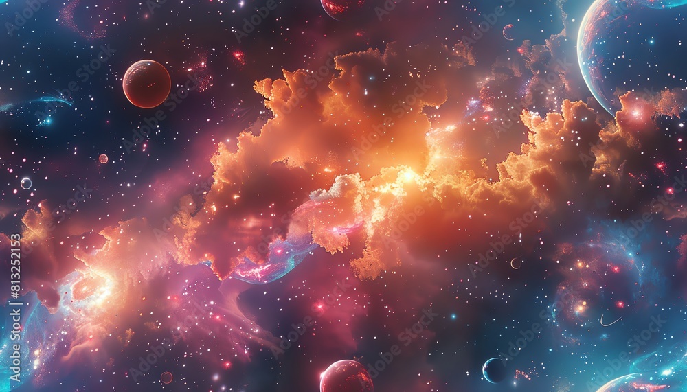 Illustrate a mind-bending fusion of space exploration and surrealism in ...