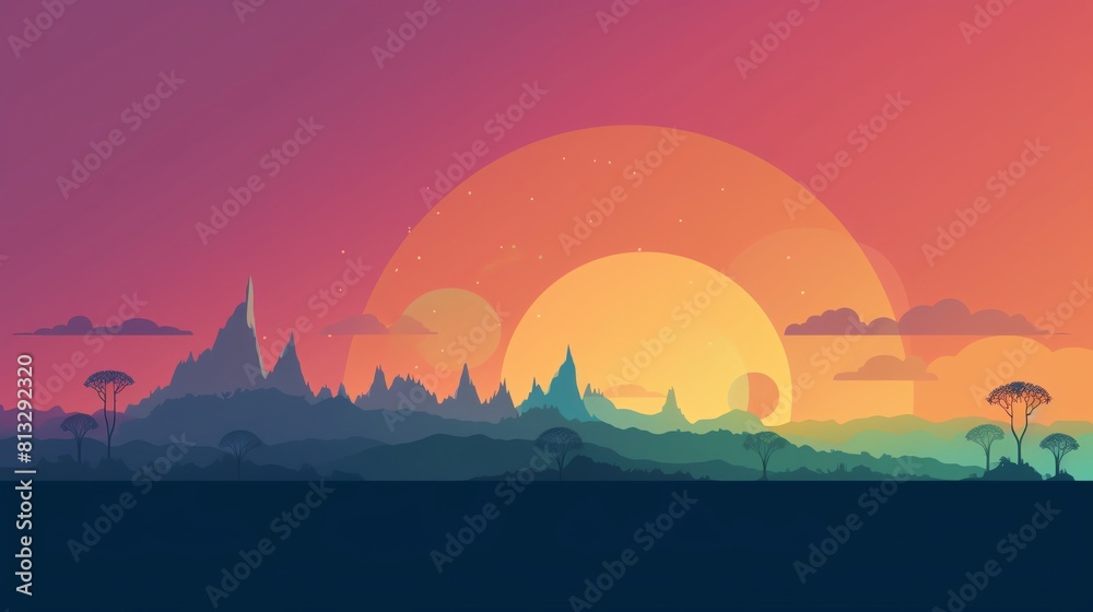 Equator flat design side view climate zones theme animation Analogous ...