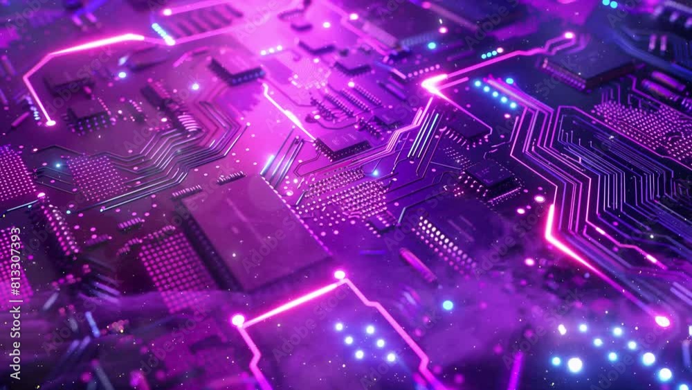 purple violet blue neon backgroun. digital technology background ...