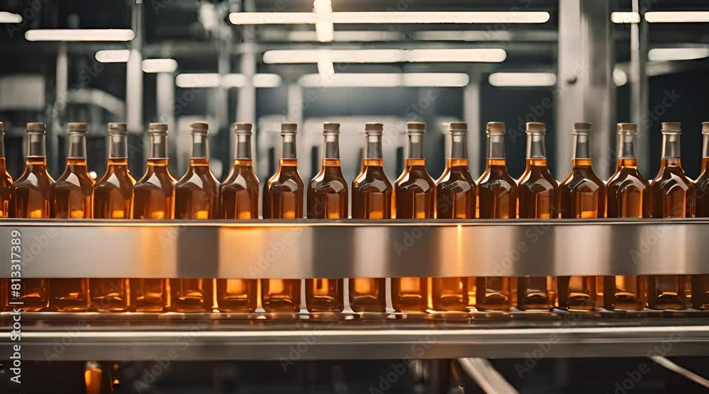 Inside a Cola Soda Bottling Factory. Behind the Bubbles Stock Video ...