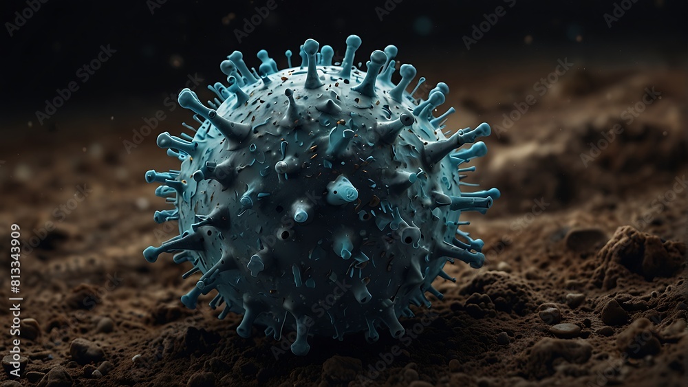 Germs, house dust mites, bacteria, microscope photos Stock Illustration ...