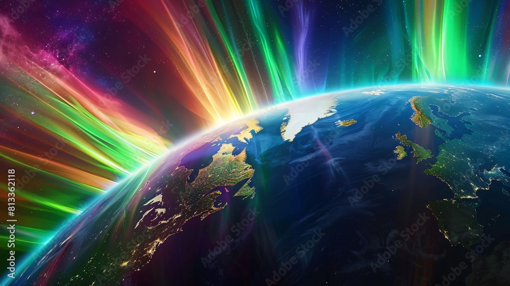 Witness the awe-inspiring spectacle of Earth during a geomagnetic storm ...