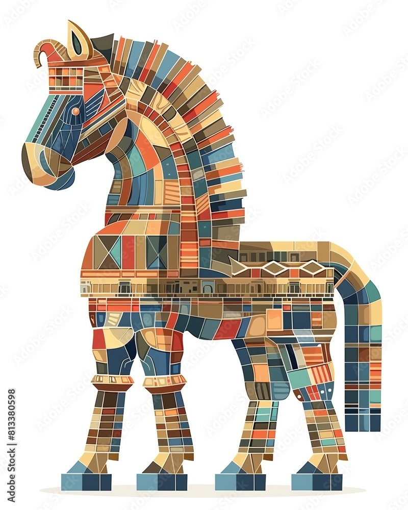 The Trojan Horse was a large wooden horse that was used by the Greeks ...