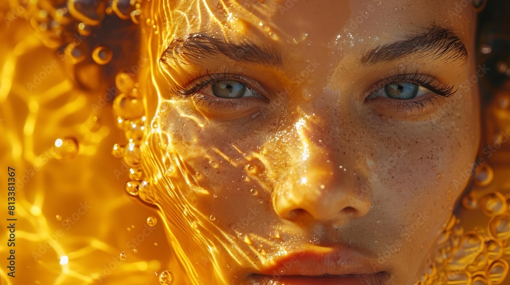 Capture the radiance of skin transformed by Turmeric Extract serum in a ...