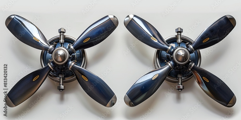 Four blade propeller with multiple speed versions, pen tool cutout ...