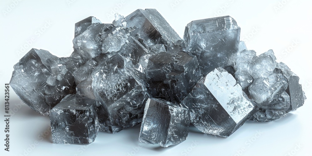 Shimmering Lithium: Dynamic 4K Wallpaper of Rare Light Metal on White ...