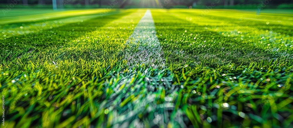 Green grass texture for sport background. Detailed pattern of green ...