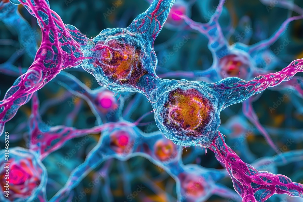 This is an image of a neuron, which is a type of brain cell. Neurons ...