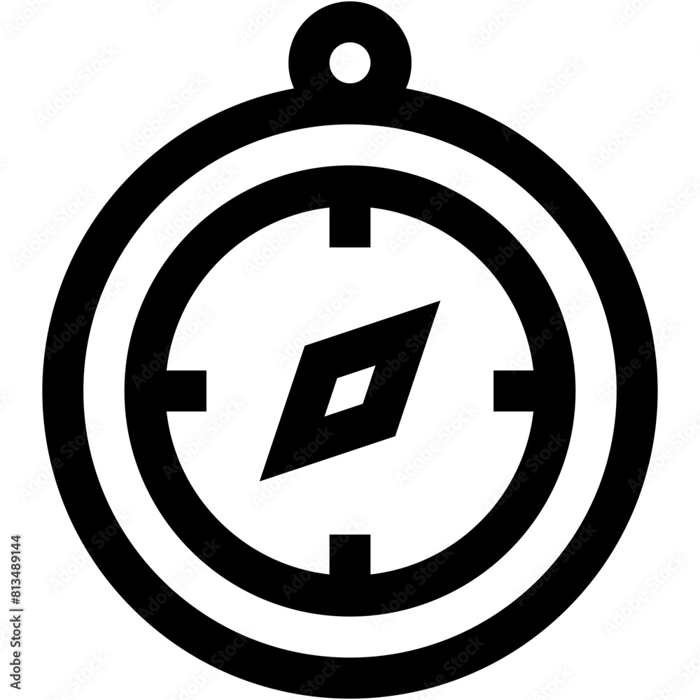 Vector Icon compass, navigation, gps, maps and location, cursor Stock ...