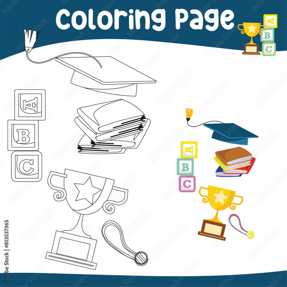 Coloring worksheet page. Educational printable coloring worksheet ...