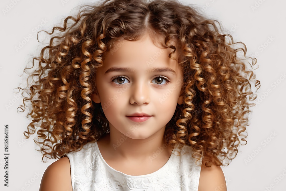 Professional Photoshoot with Kid Girl, Curly Hair Girl, Child Model ...
