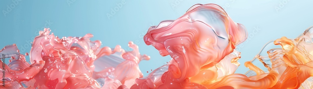 Artistic banner design features muted color branding, narrow hue range ...