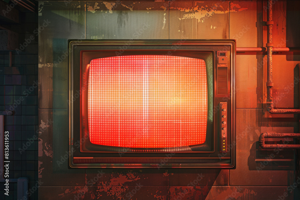 Texture resembling a retro TV screen, featuring scanlines and ...