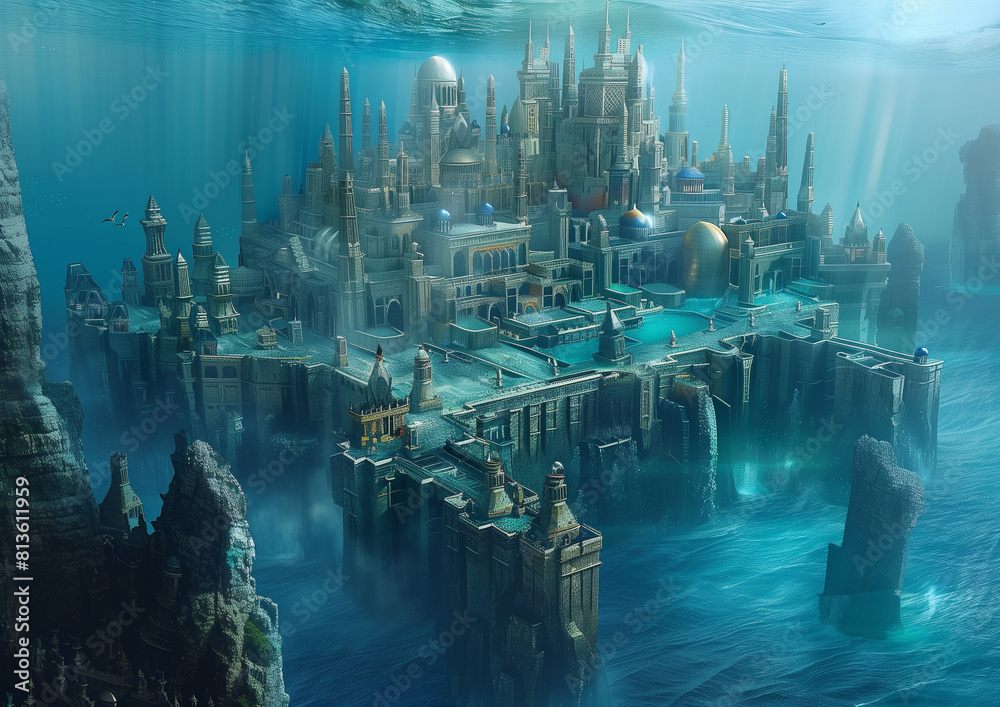 The legendary Atlantis is a city enchanted in the mythical past, hidden ...