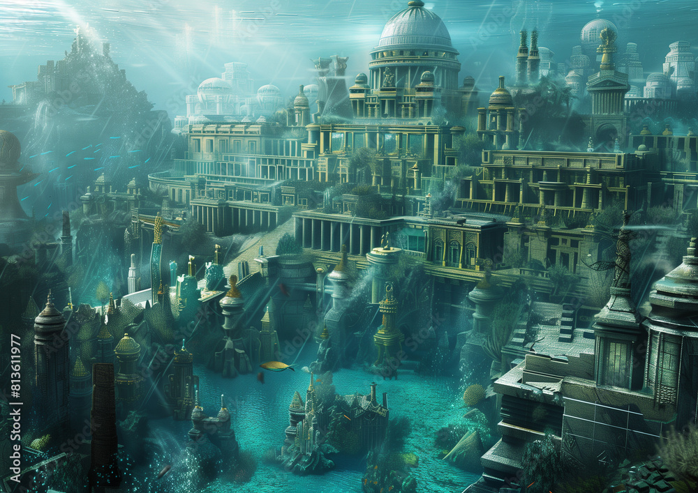 The legendary Atlantis is a city enchanted in the mythical past, hidden ...