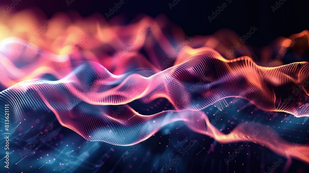 abstract background inspired by the fluidity of music. Visualize sound ...