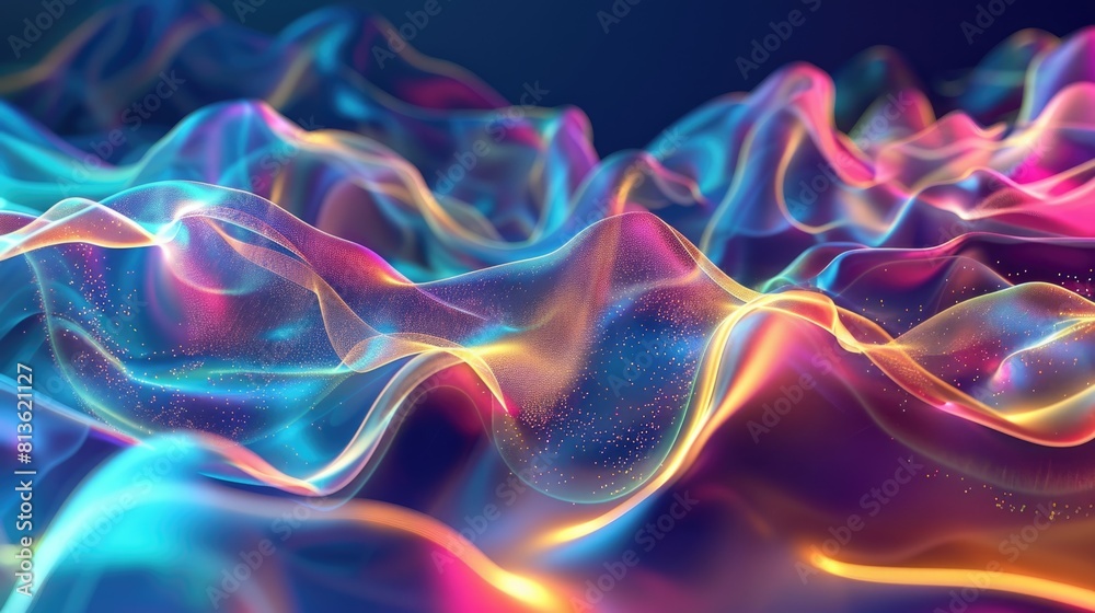 abstract background inspired by the fluidity of music. Visualize sound ...