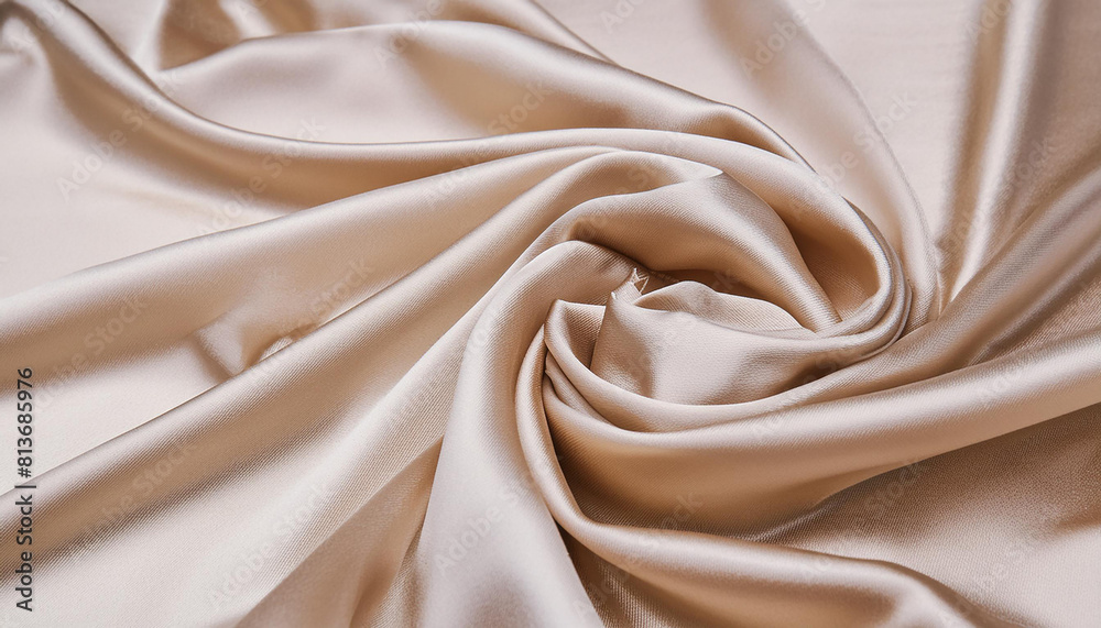 Beautiful background luxury cloth with drapery and wavy folds of ivory ...