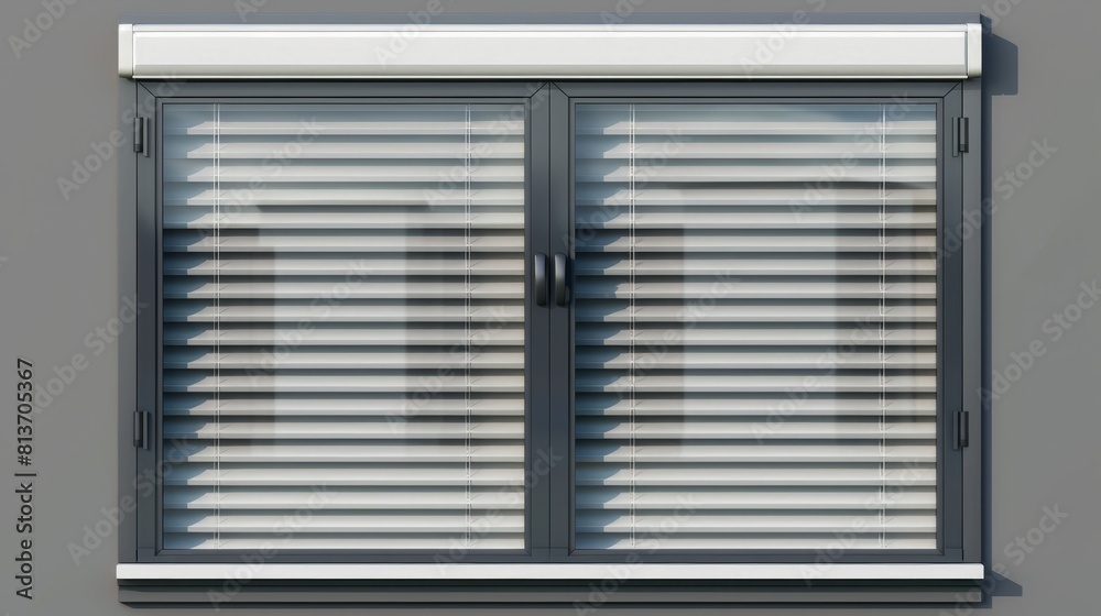 Front view of a home facade design layered on transparent background ...