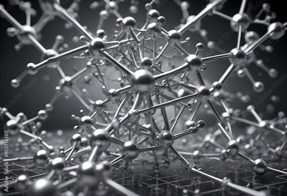 Electron background molecules for science and atom research. Stock ...