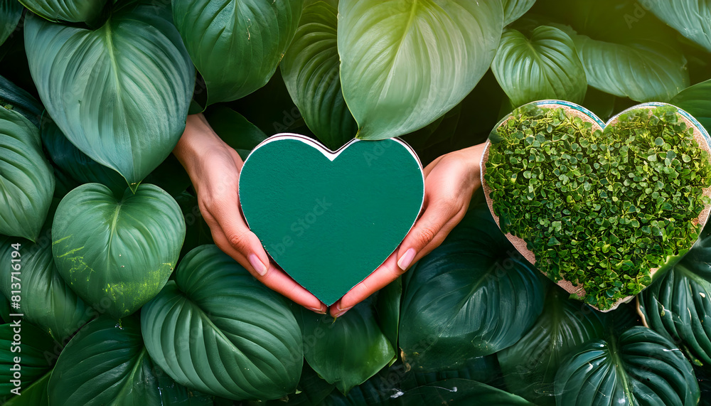 Ecology love World Environment day 05 June Green earth with young plant ...