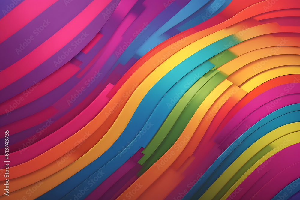 Progress Pride Flag Wave Background Design. Vector background for the ...