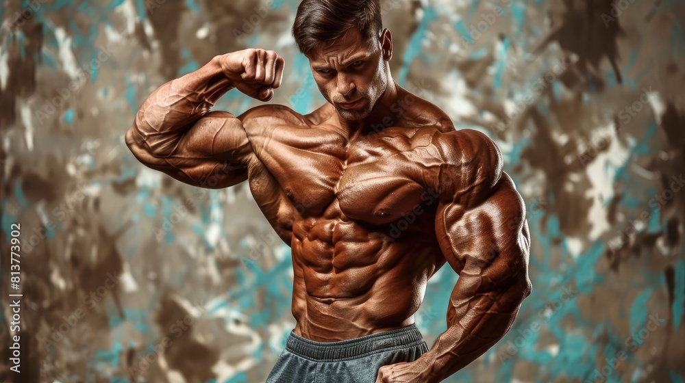 Ultimate bodybuilding with extremely muscular men flexing their arms ...