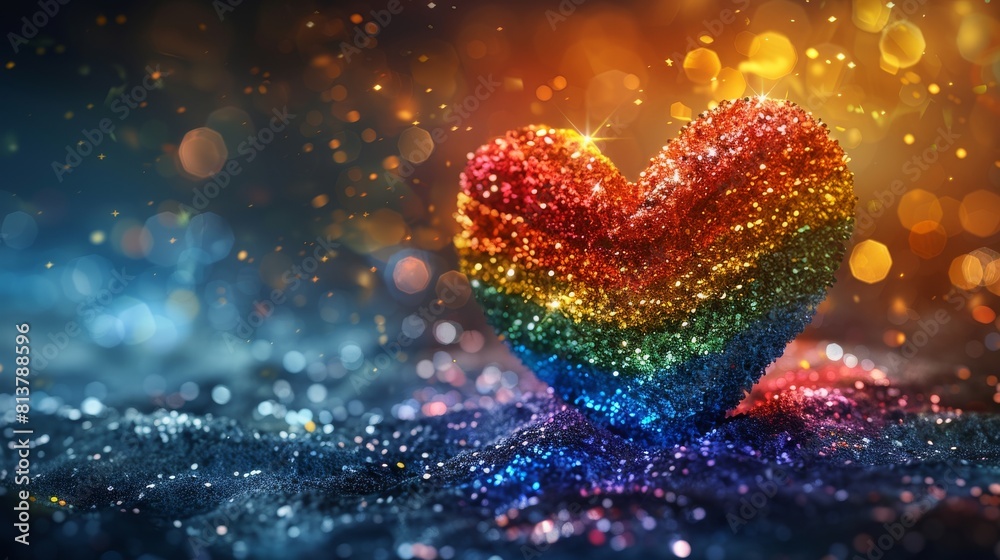 Pride month background design. Rainbow, female, sparkle, star, heart ...