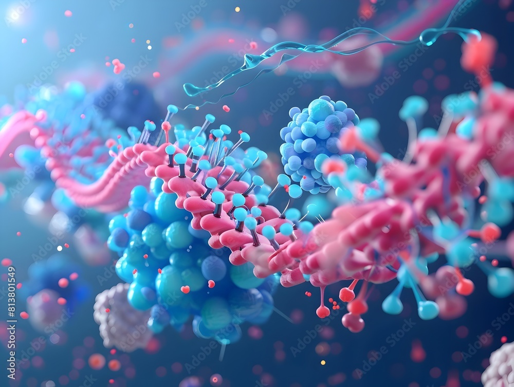 Molecular animation showcasing the intricate crosstalk between insulin ...