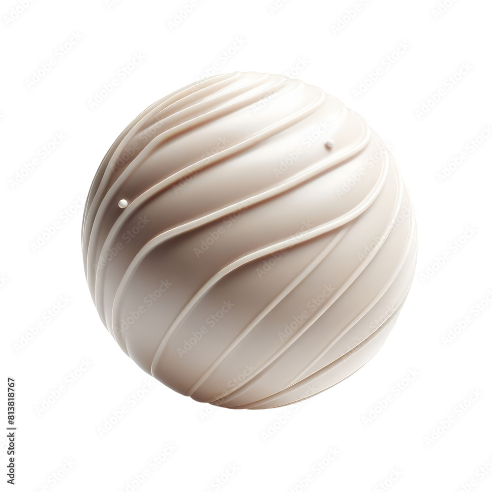 White chocolate ball isolated in transparent background PNG Stock ...