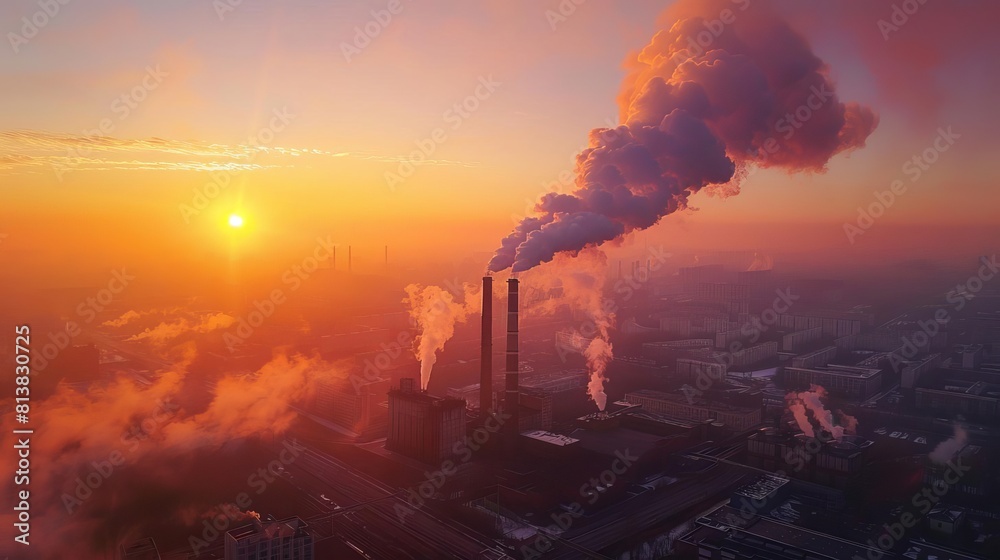 The factory is a major source of air pollution, emitting tons of ...