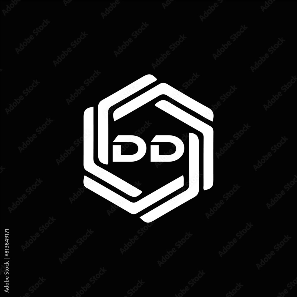 DD logo. D D design. White DD letter. DD, D D letter logo design. Initial letter DD linked ...