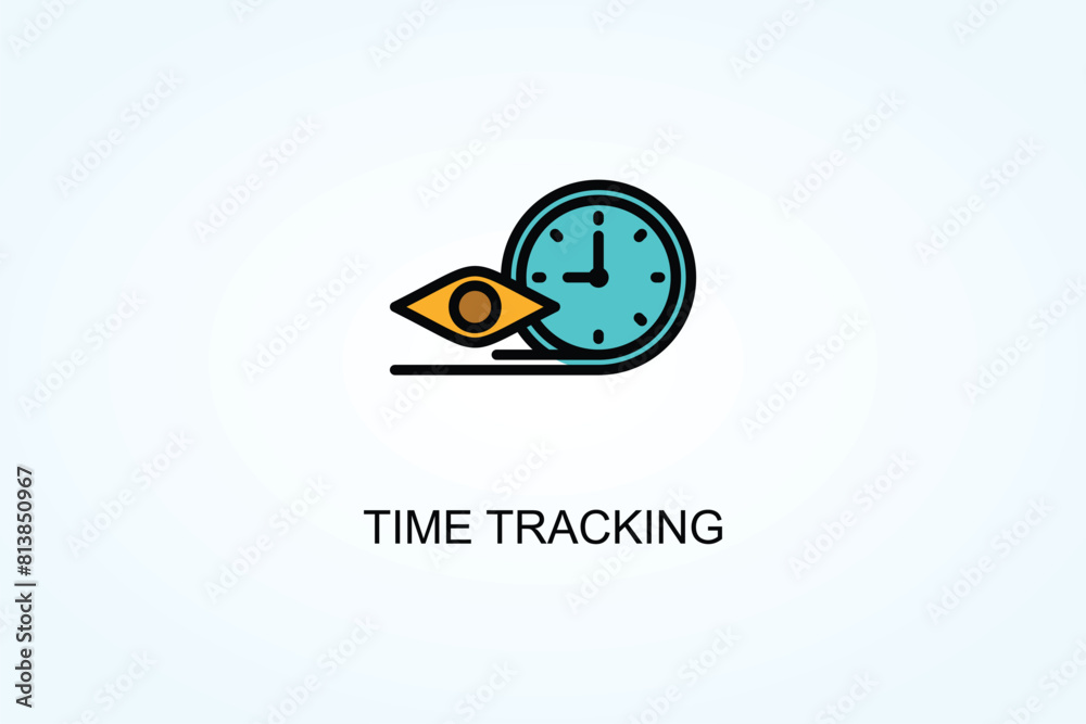 Time Tracking Vector Or Logo Sign Symbol Illustration Stock Vector ...