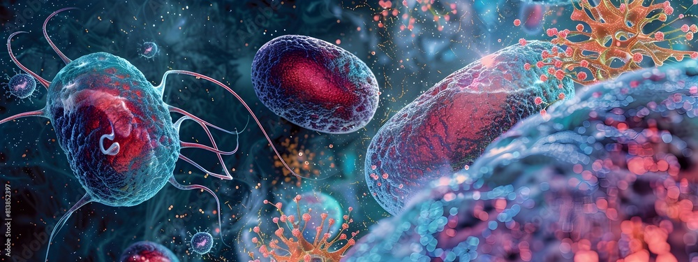 D Depicting the Complex Structure of a Bacterial Cell Stock ...