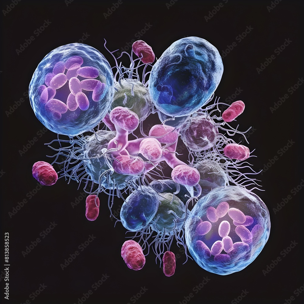 Bacterial Cell Division Mechanisms Illustrated Binary Fission and ...