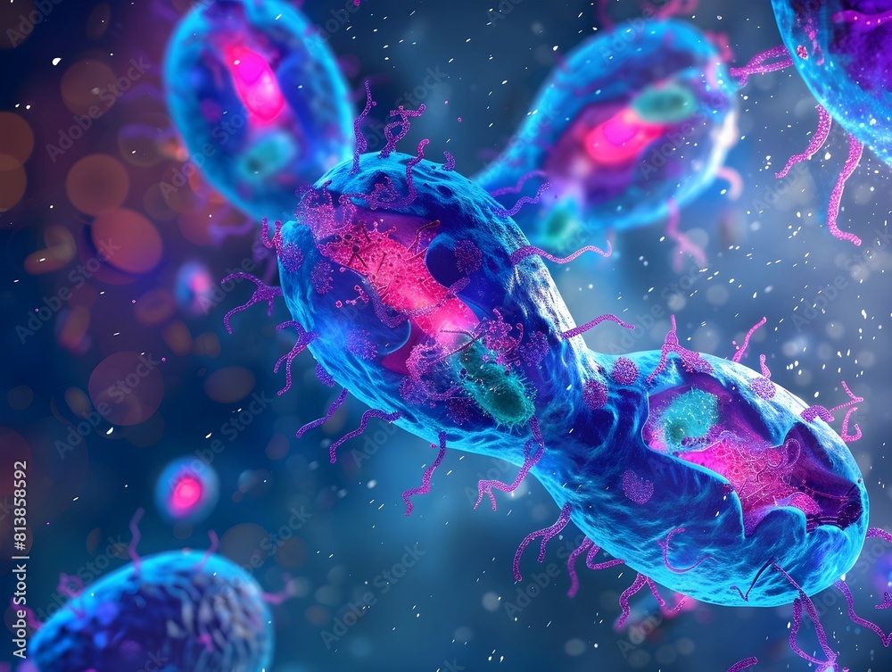 Bacterial Cell Division Diagram Visualizing Binary Fission and Budding ...