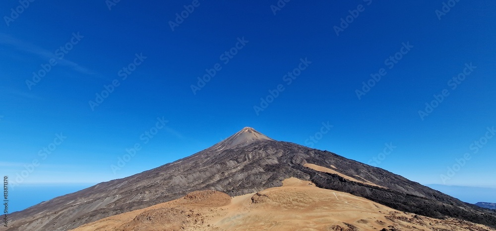 Pico del Teide, or Mount Teide, is a volcano on Tenerife in the Canary ...