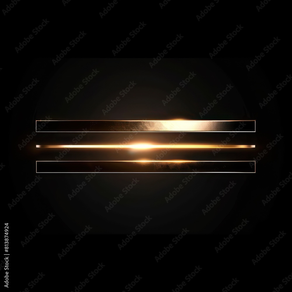 logo design featuring horizontal lines with a metallic finish and a ...