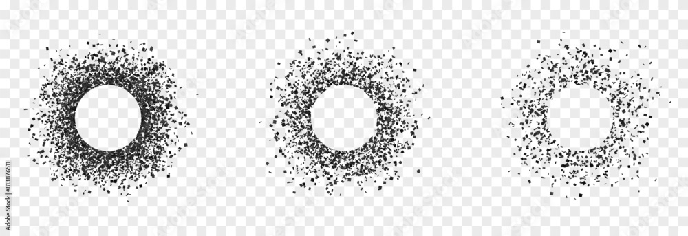 Vector black particles png. Particle explosion png. An explosion of ...