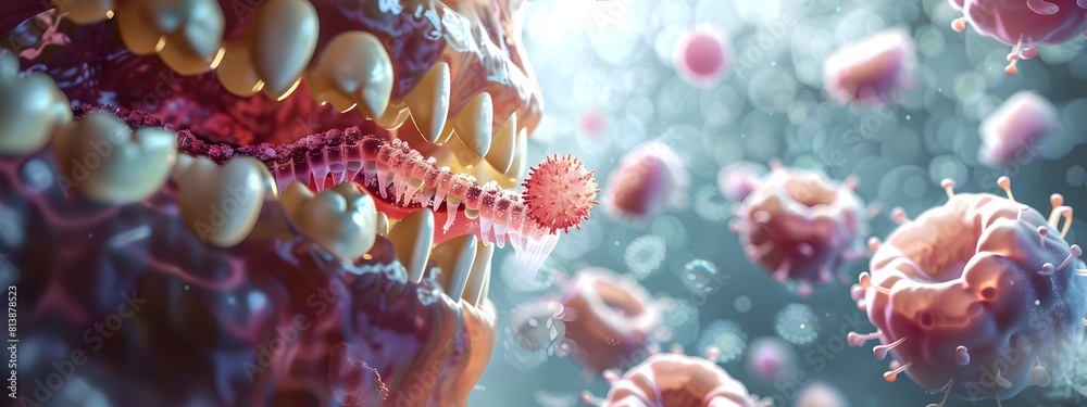 Microscopic View of Bacteria in Dental Plaque and Periodontal Disease ...