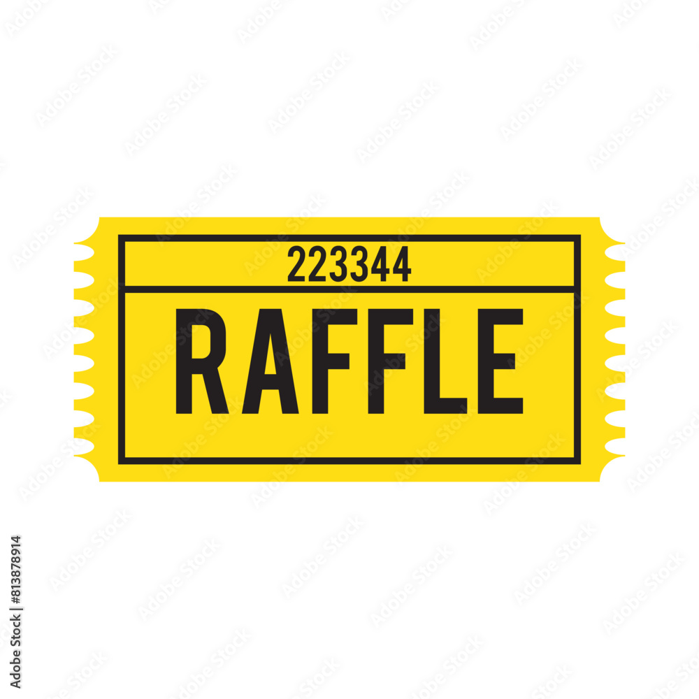 red raffle ticket icon. raffle sign. raffle ticket symbol. flat style. Stock Vector | Adobe Stock